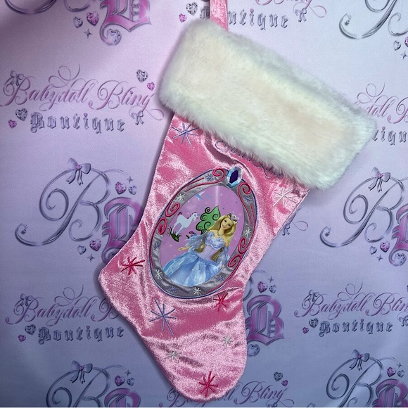 Barbie | Accents | Barbie Stocking Christmas Pink Soft Plush Barbie Of ...